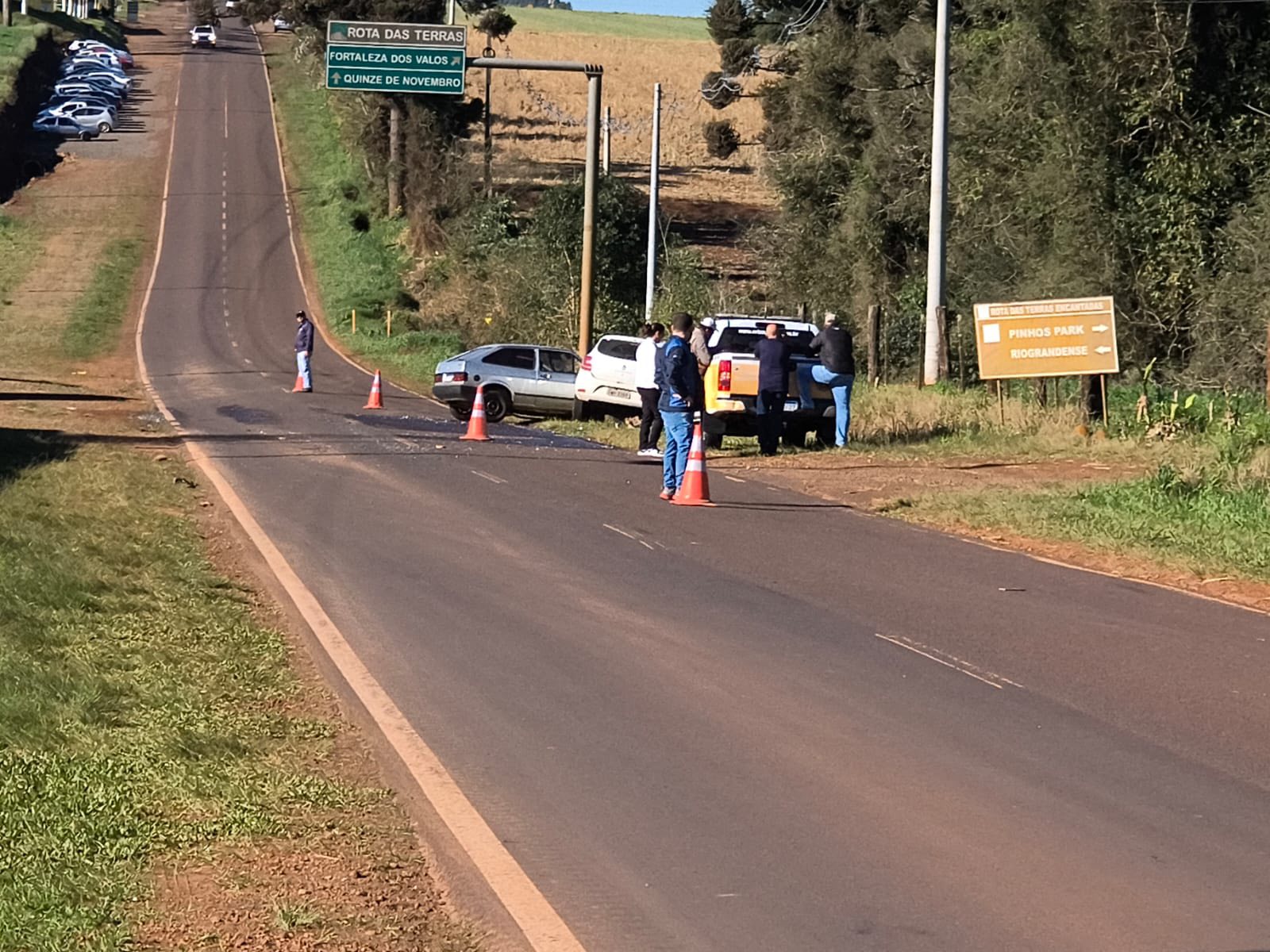 Acidente na VRS-824 envolve três veículos e deixa feridos em Quinze de ...